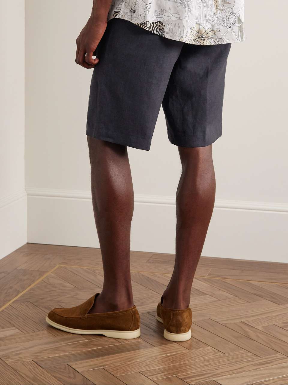 ETRO Straight-Leg Linen Bermuda Shorts for Men | MR PORTER
