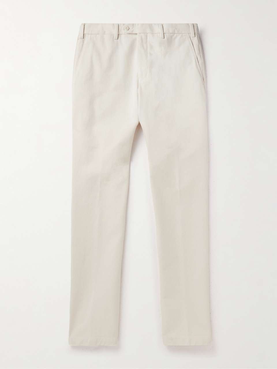 RUBINACCI Luca Slim-Fit Straight-Leg Cotton-Twill Trousers | MR PORTER