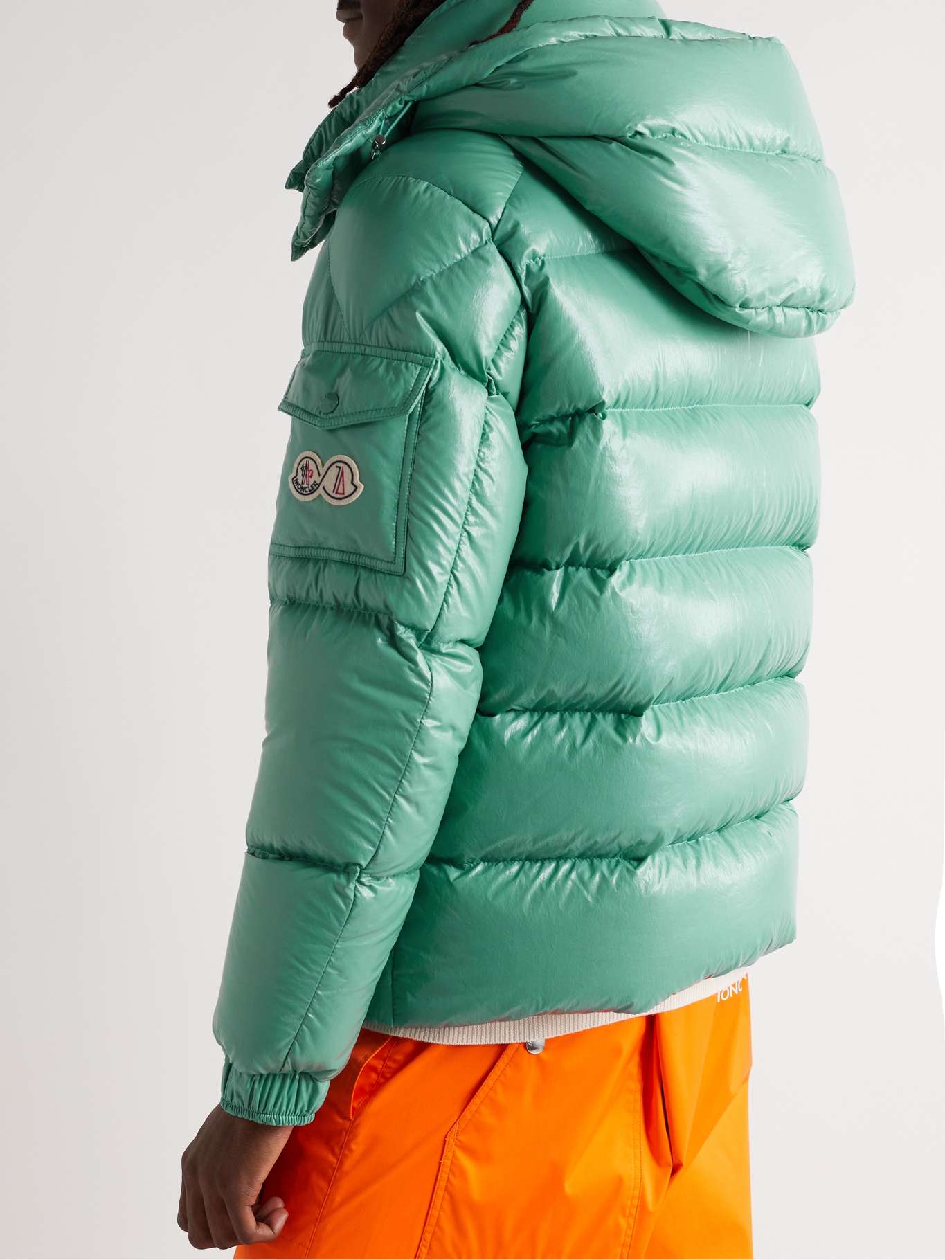 MONCLER Moncler Maya 70 Logo-Appliquéd Quilted Shell Hooded Down Jacket ...