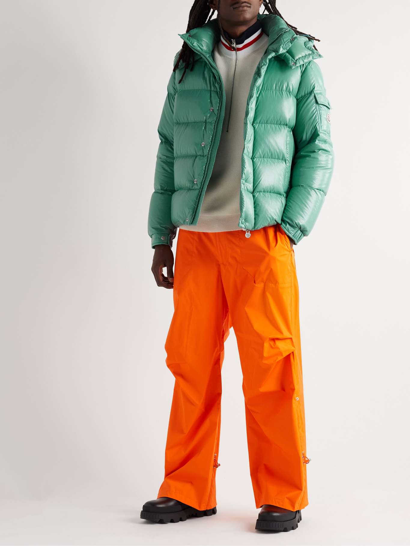 MONCLER Moncler Maya 70 Logo-Appliquéd Quilted Shell Hooded Down Jacket ...