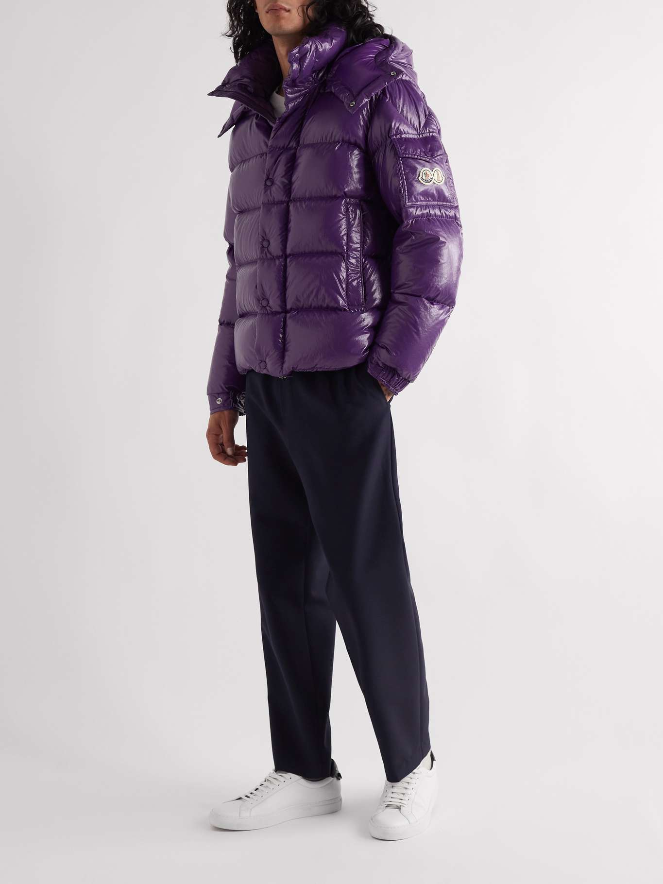 MONCLER Moncler Maya 70 Logo-Appliquéd Quilted Shell Hooded Down Jacket ...