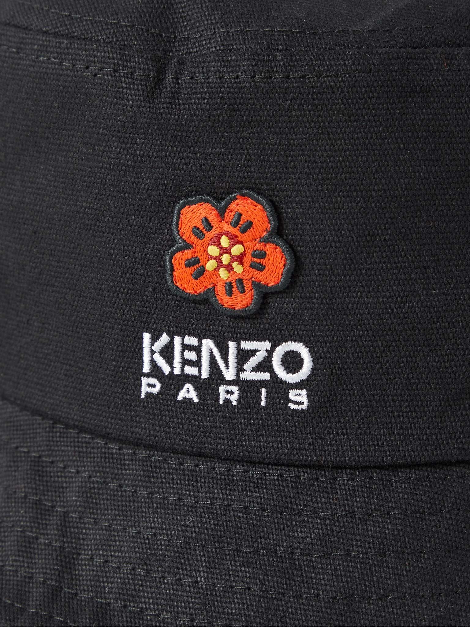 KENZO Appliquéd Logo-Embroidered Cotton-Canvas Bucket Hat for Men | MR ...
