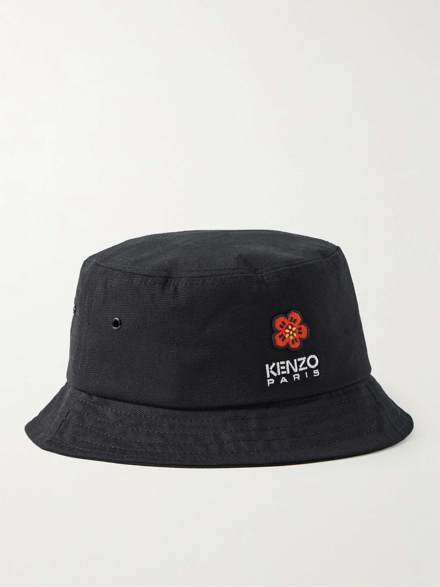 KENZO Appliquéd Logo-Embroidered Cotton-Canvas Bucket Hat for Men | MR ...