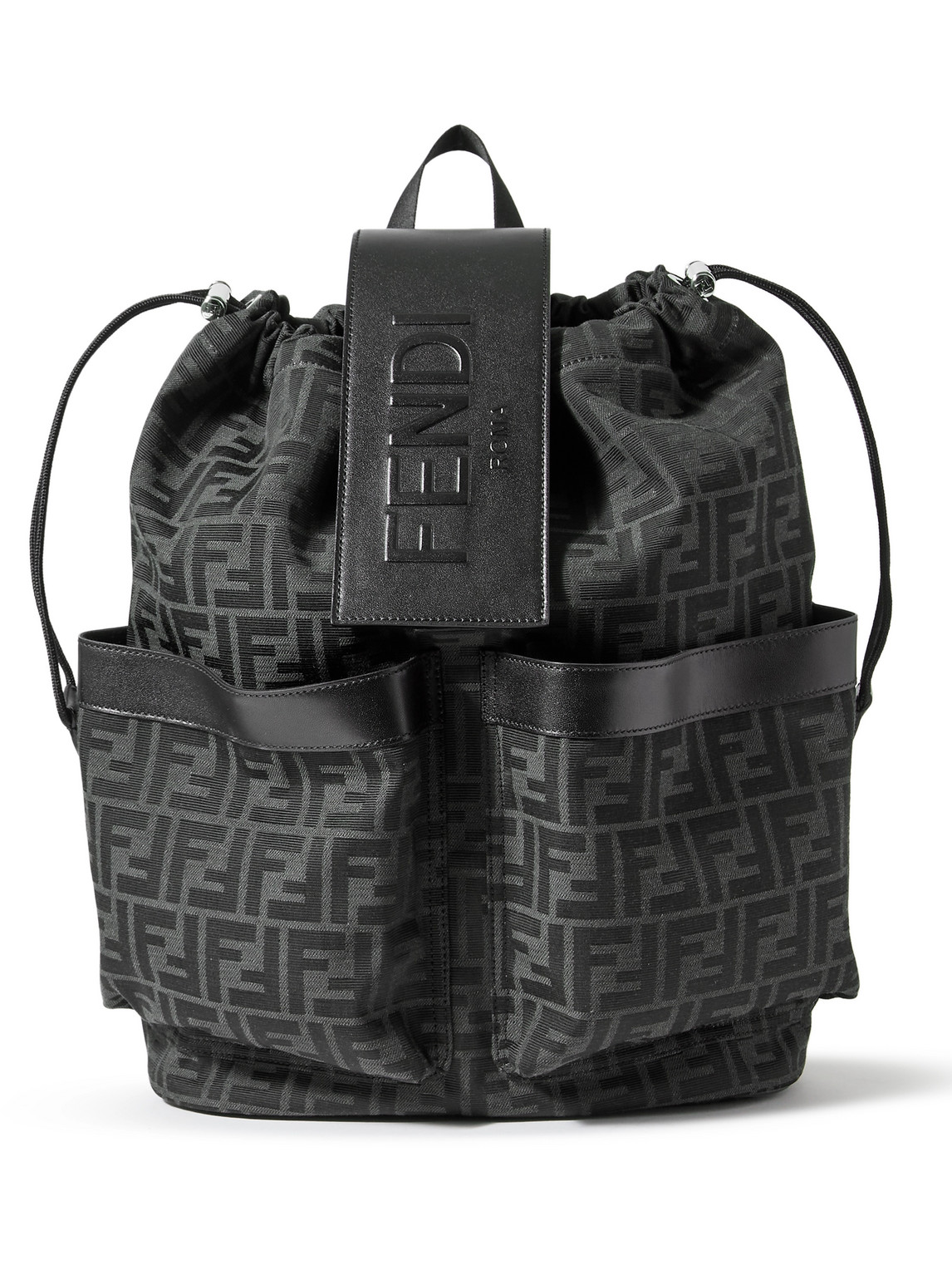Fendi Drawstring Backpack In Black | ModeSens