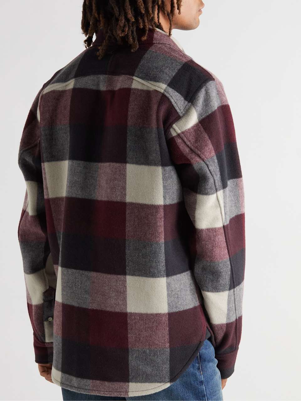 RAG & BONE Checked Brushed Wool-Blend Flannel Overshirt for Men | MR PORTER