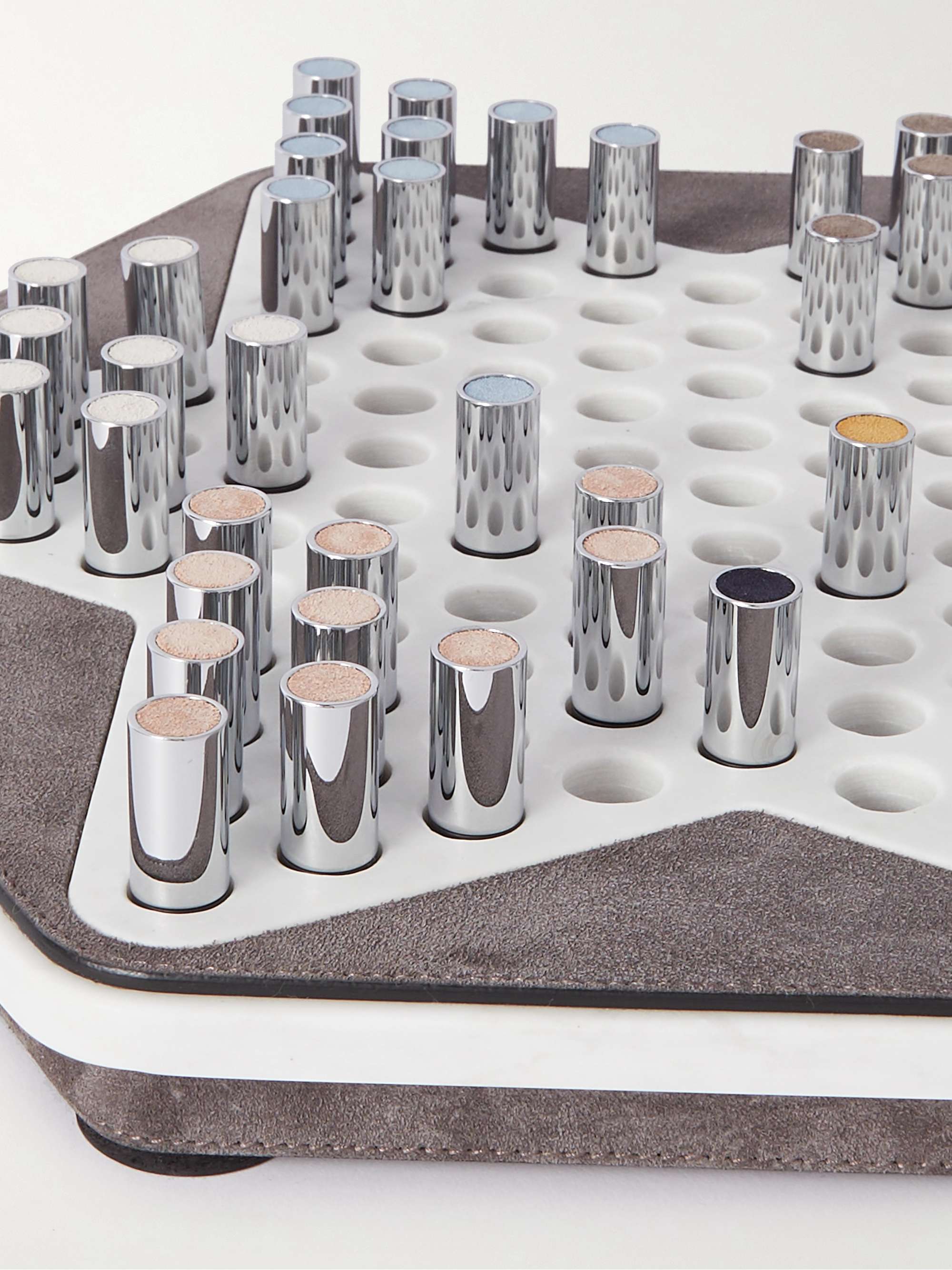 GIOBAGNARA Delos Leather-Trimmed Marble Chinese Checkers Set for Men ...