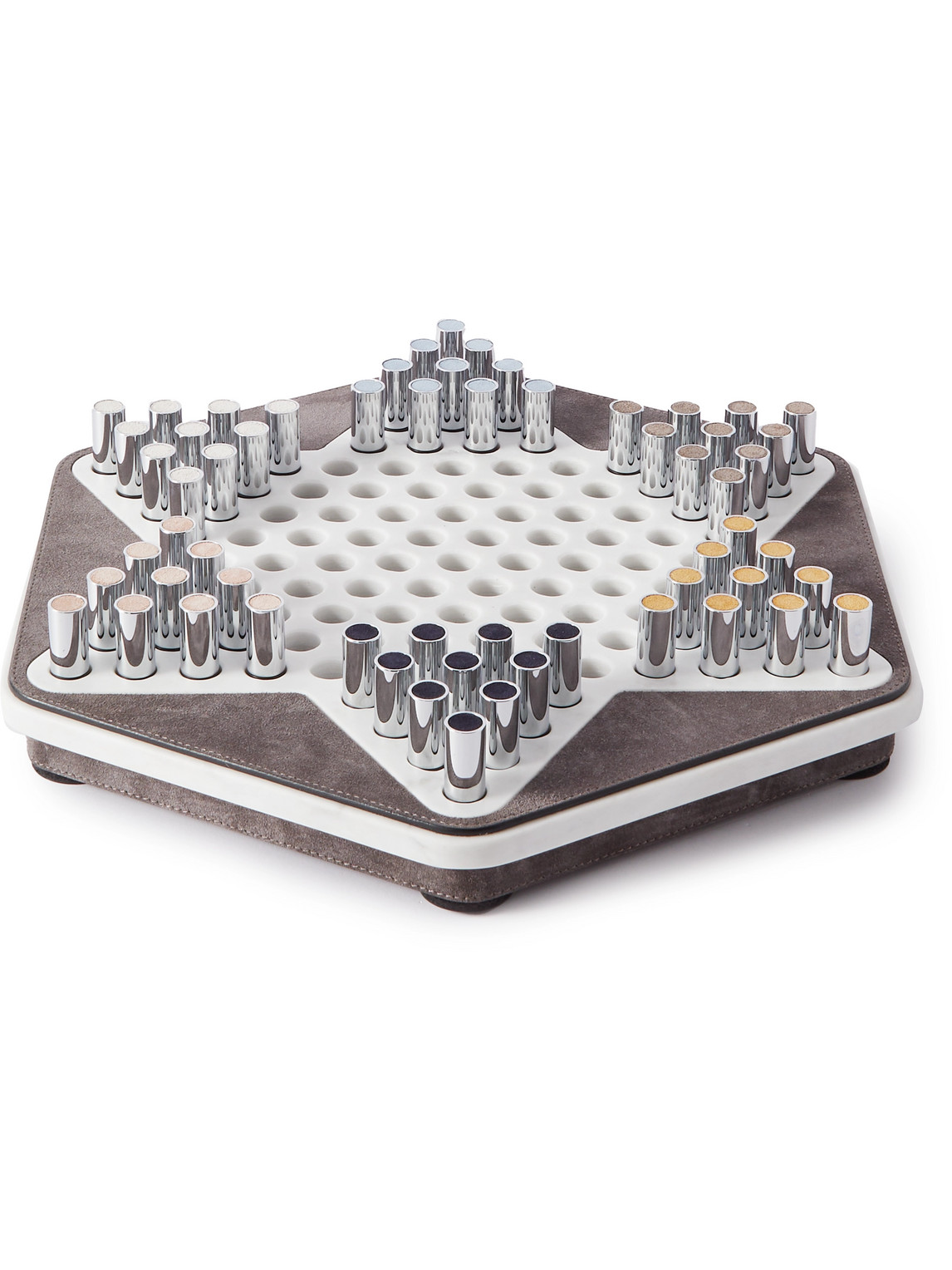 GIOBAGNARA - Delos Leather-Trimmed Wood And Marble Chess Set - Men ...