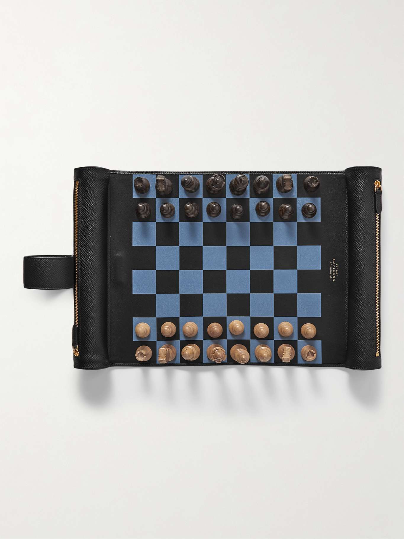 SMYTHSON Panama Cross-Grain Leather Chess Set for Men | MR PORTER