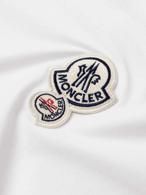 MONCLER Logo-Appliquéd Cotton-Jersey T-Shirt for Men | MR PORTER