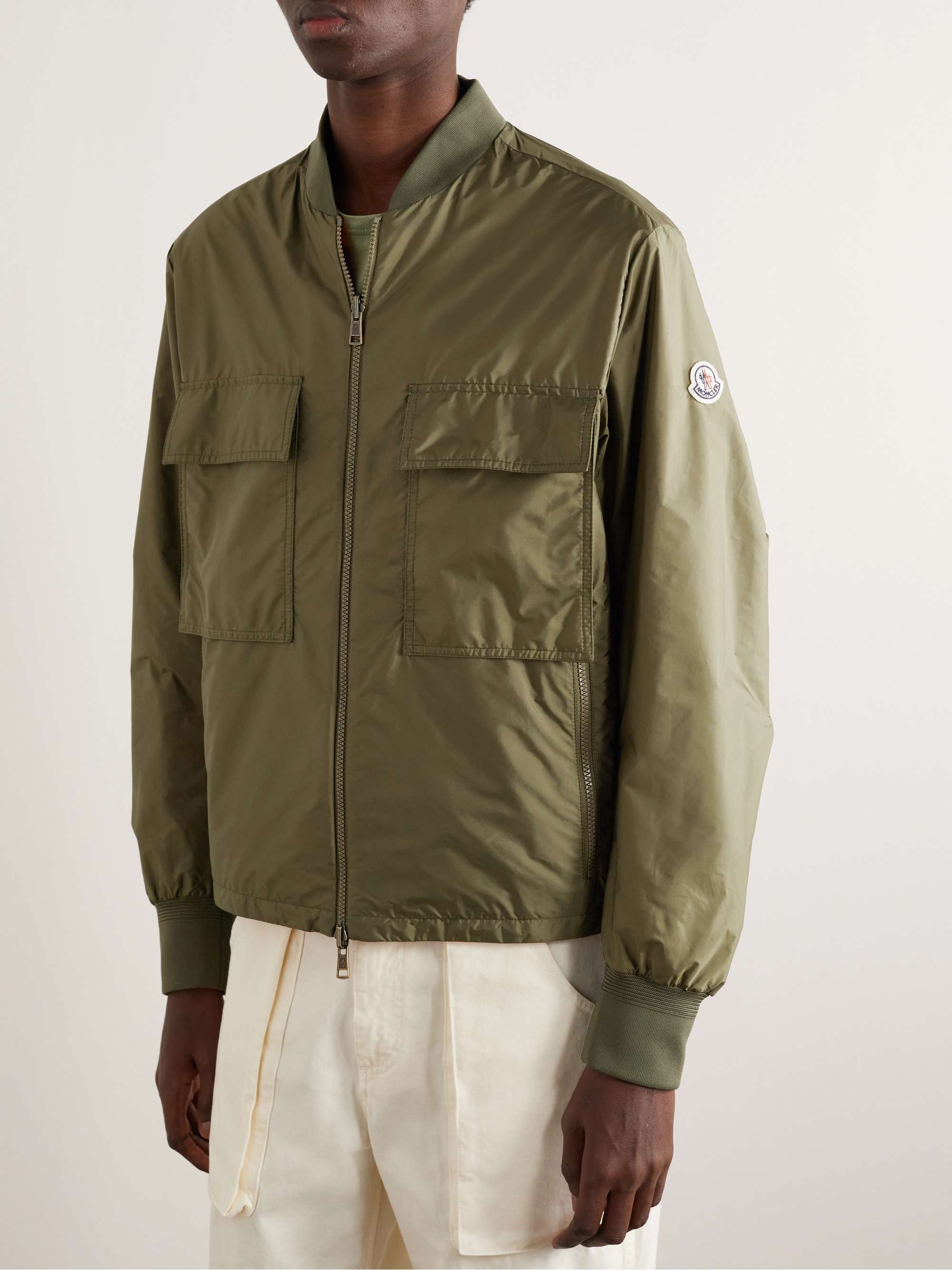 MONCLER Ouveze Logo-Appliquéd Shell Bomber Jacket for Men | MR PORTER