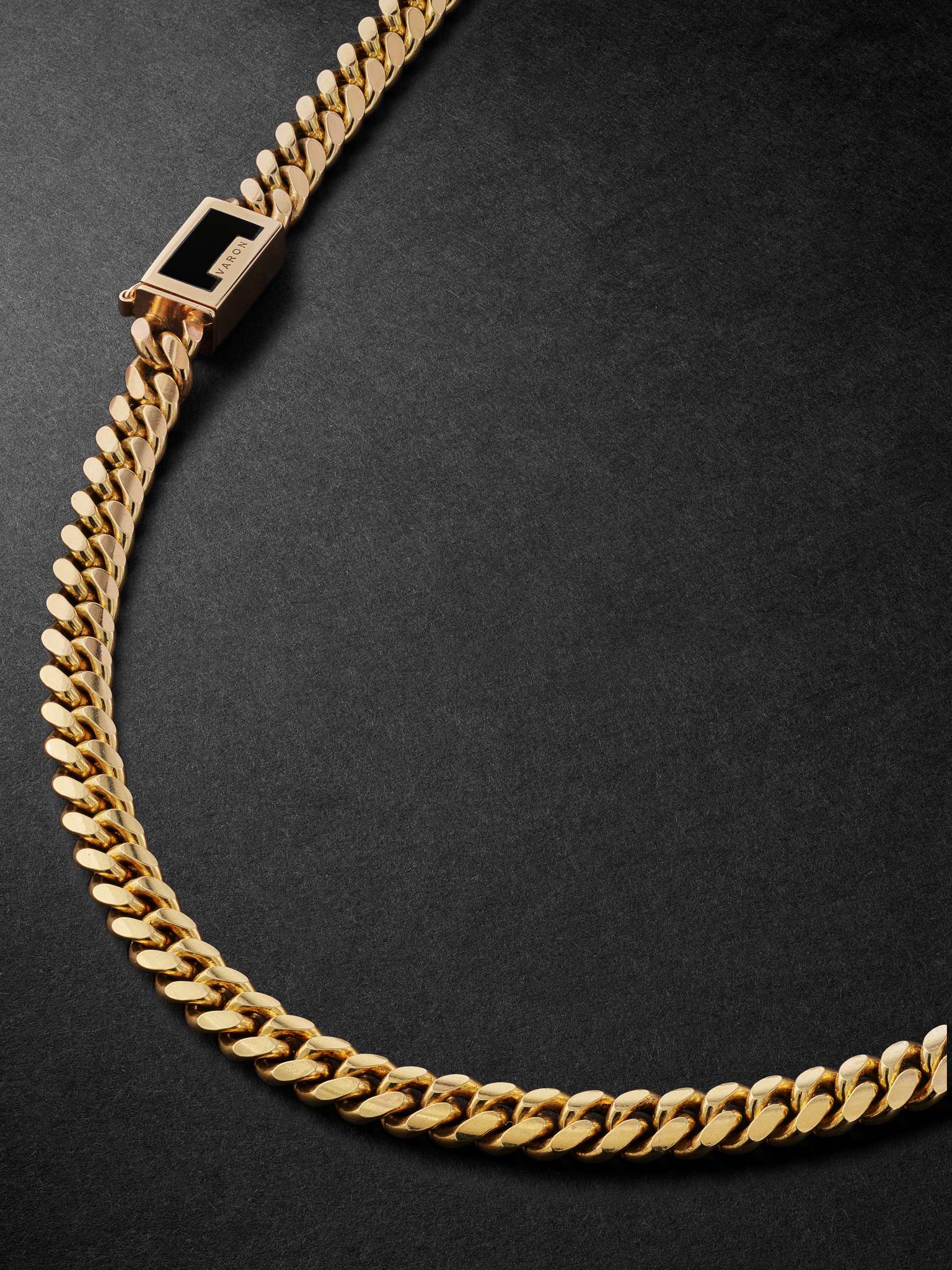 VARON Malo Gold Onyx Chain Necklace for Men | MR PORTER