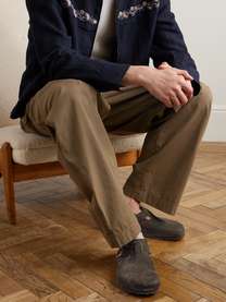 BIRKENSTOCK Boston Suede Clogs for Men | MR PORTER