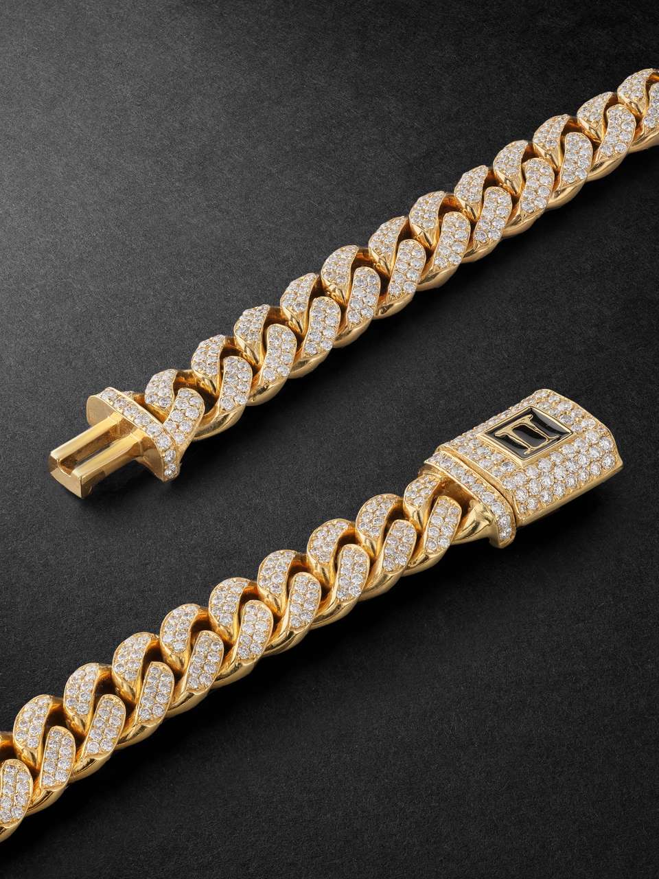 GREG YUNA Set of Two 14-Karat Gold Diamond Convertible Bracelets for ...