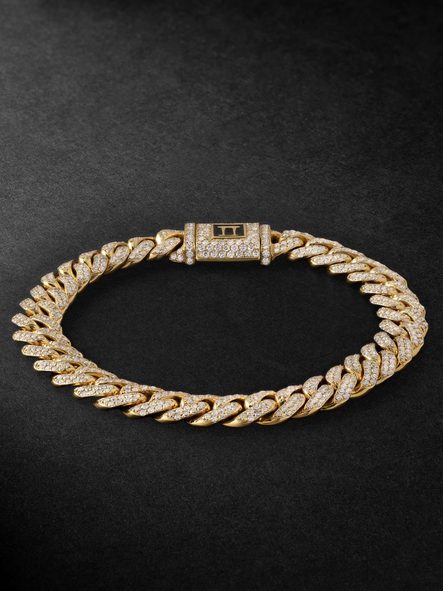 GREG YUNA Set of Two 14-Karat Gold Diamond Convertible Bracelets for ...