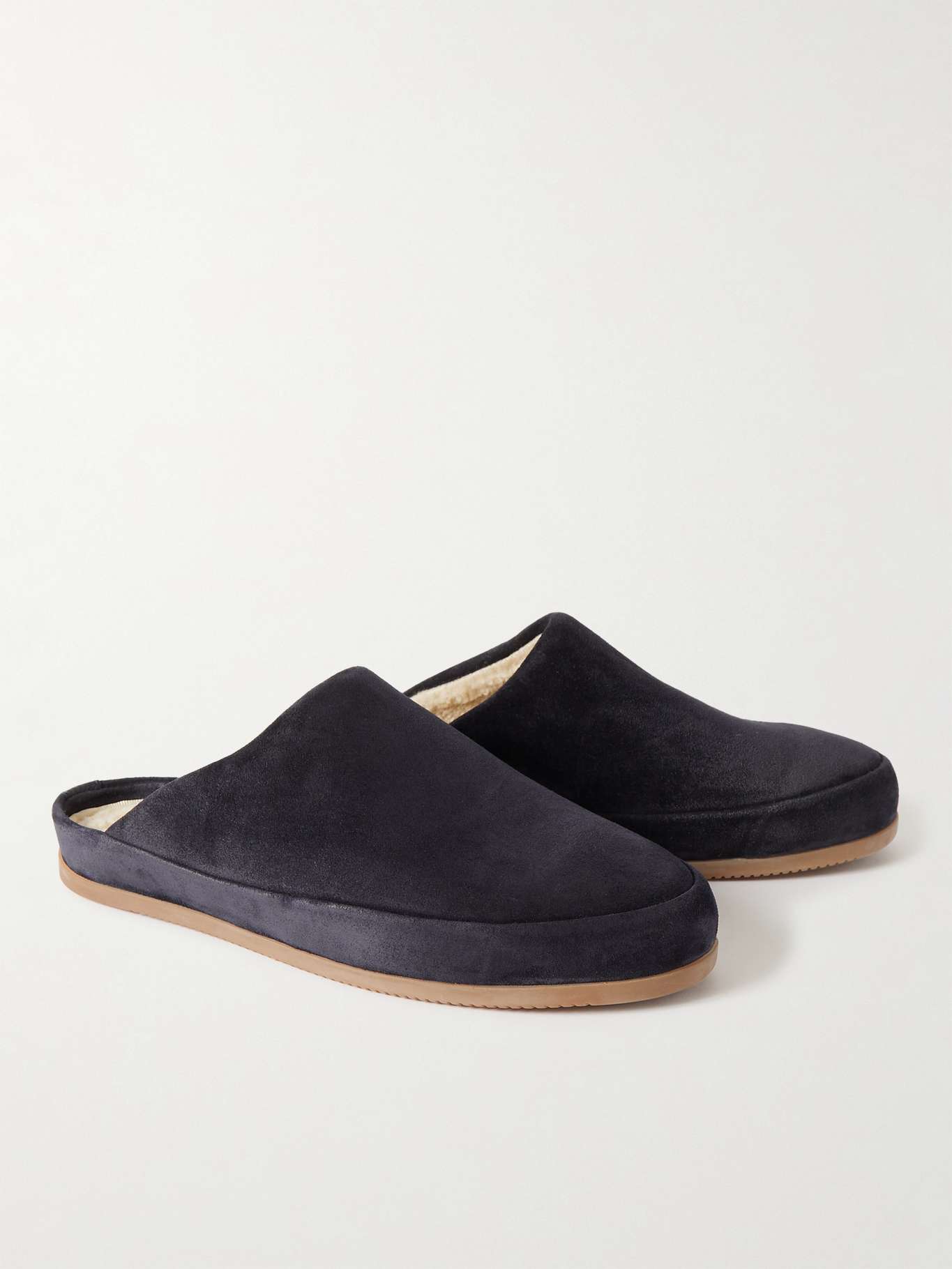 MULO Shearling-Lined Suede Slippers for Men | MR PORTER