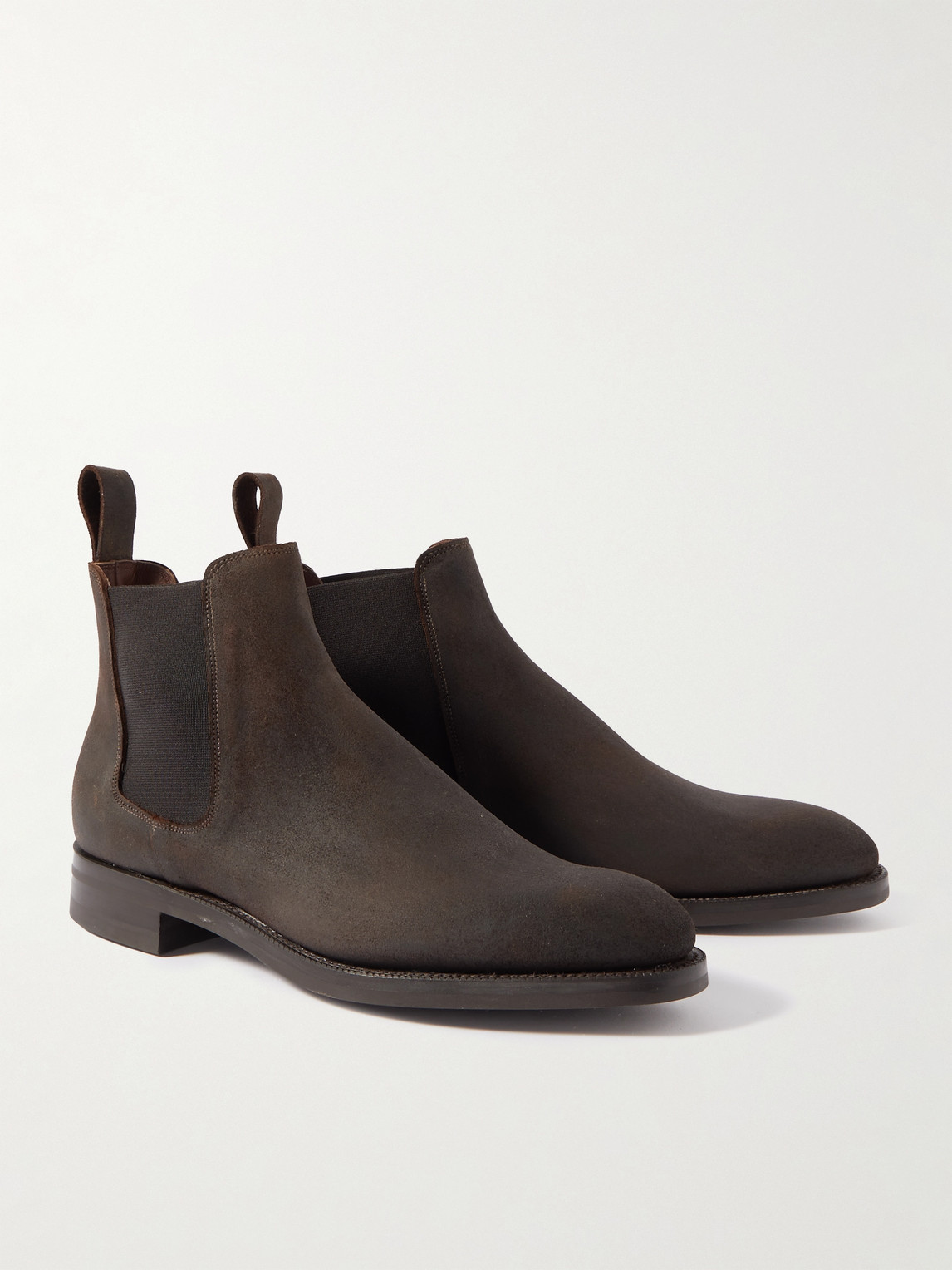 Edward Green - Govan Suede Chelsea Boots - Curated Menswear