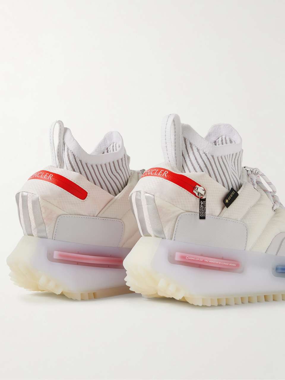 MONCLER GENIUS + adidas Originals NMD Runner Stretch Jersey-Trimmed ...