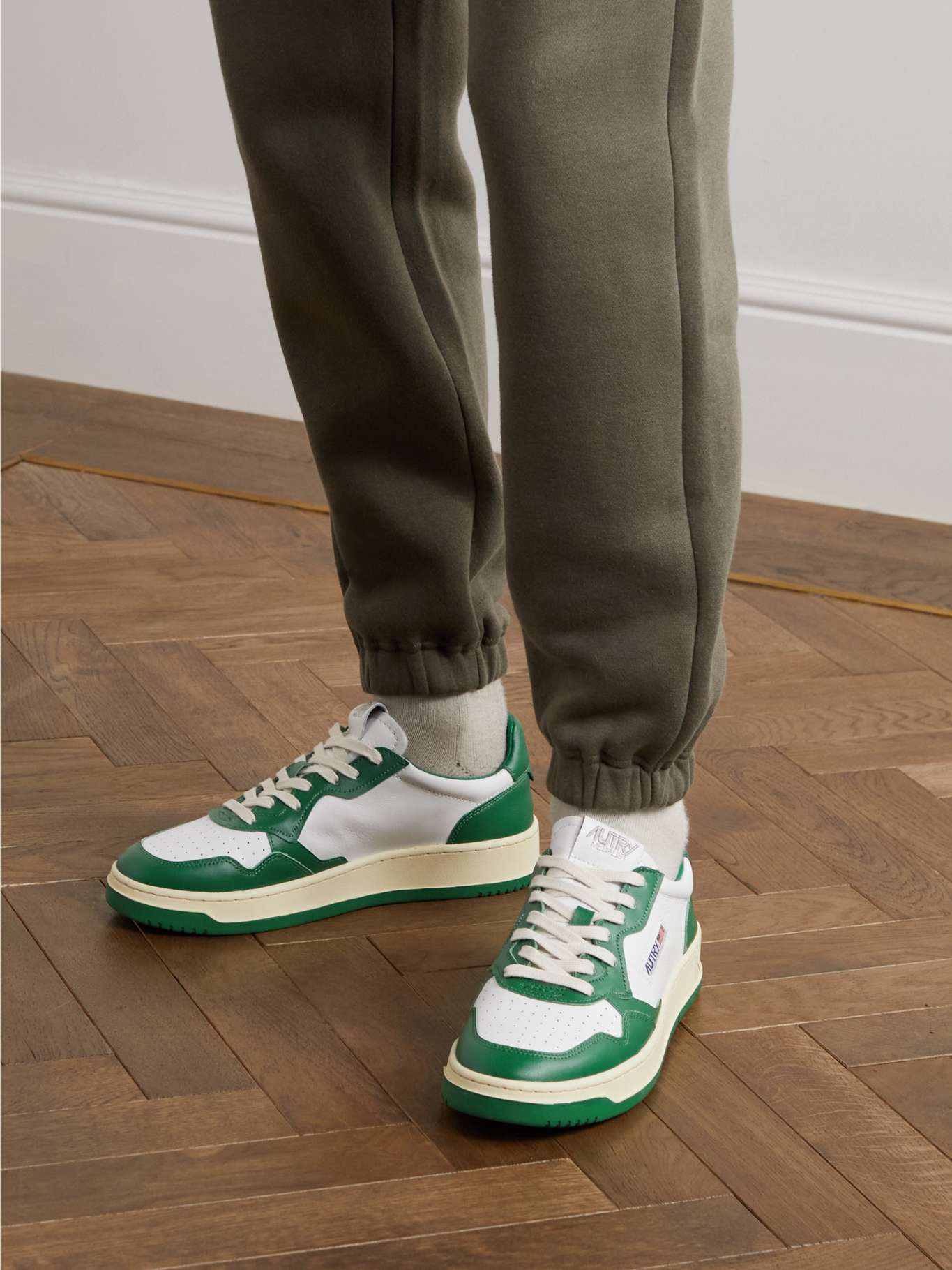 AUTRY Medalist Two-Tone Leather Sneakers for Men | MR PORTER