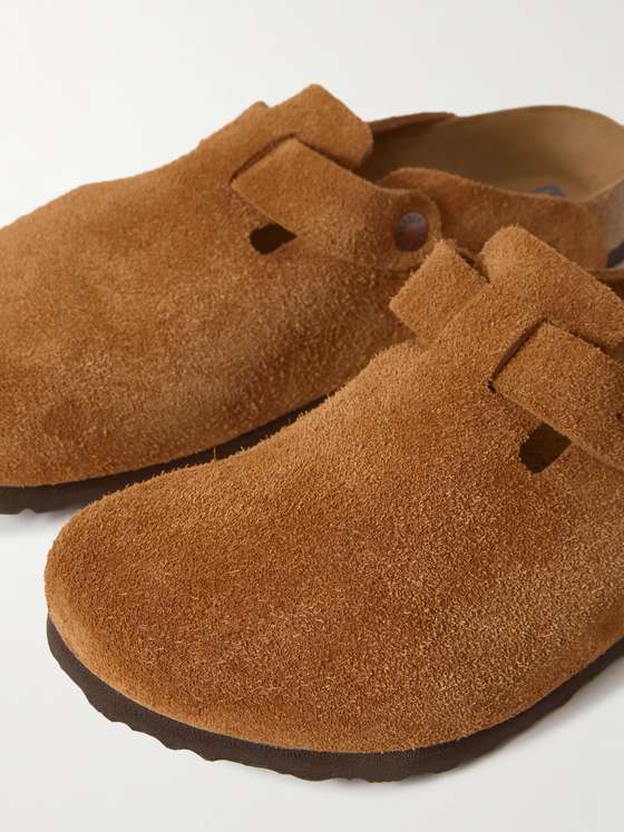 BIRKENSTOCK Boston Suede Clogs for Men | MR PORTER