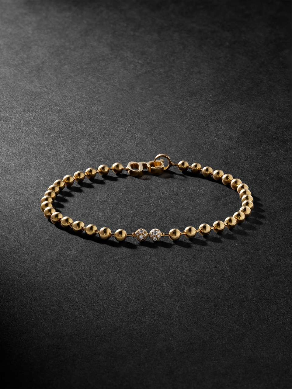 GREG YUNA Umlaut 14-Karat Gold Diamond Bracelet for Men | MR PORTER