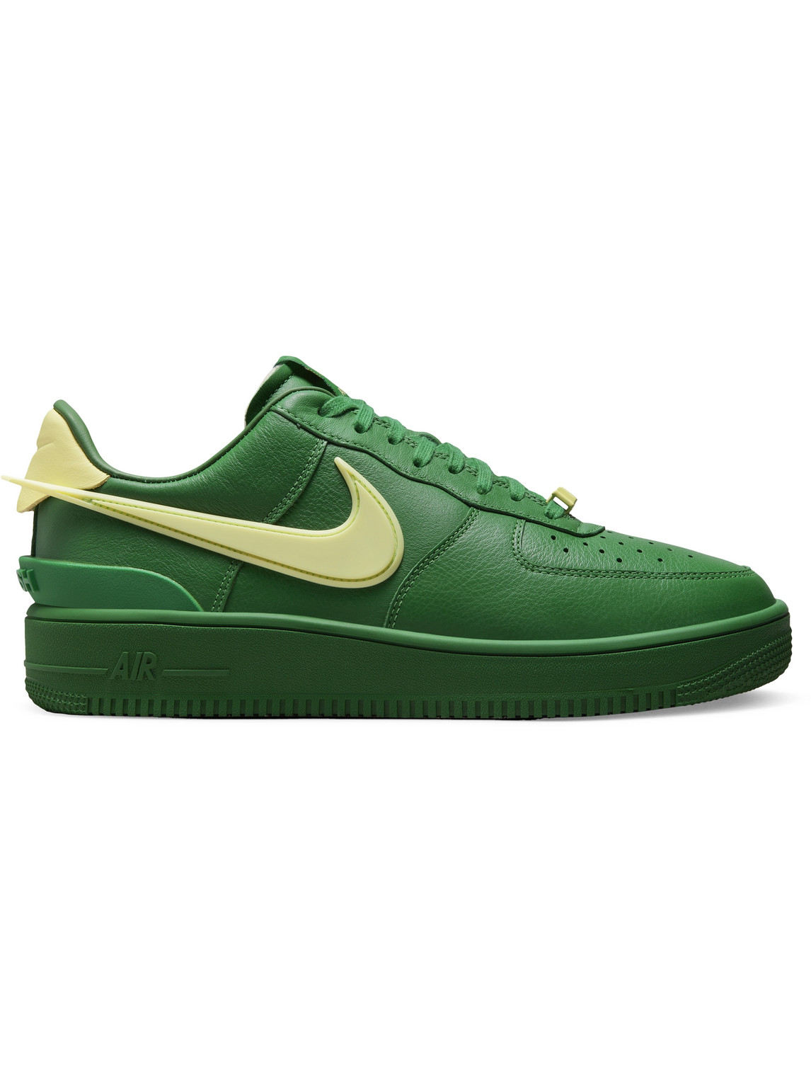 Nike Ambush Air Force 1 Rubber-trimmed Leather Sneakers In Green | ModeSens