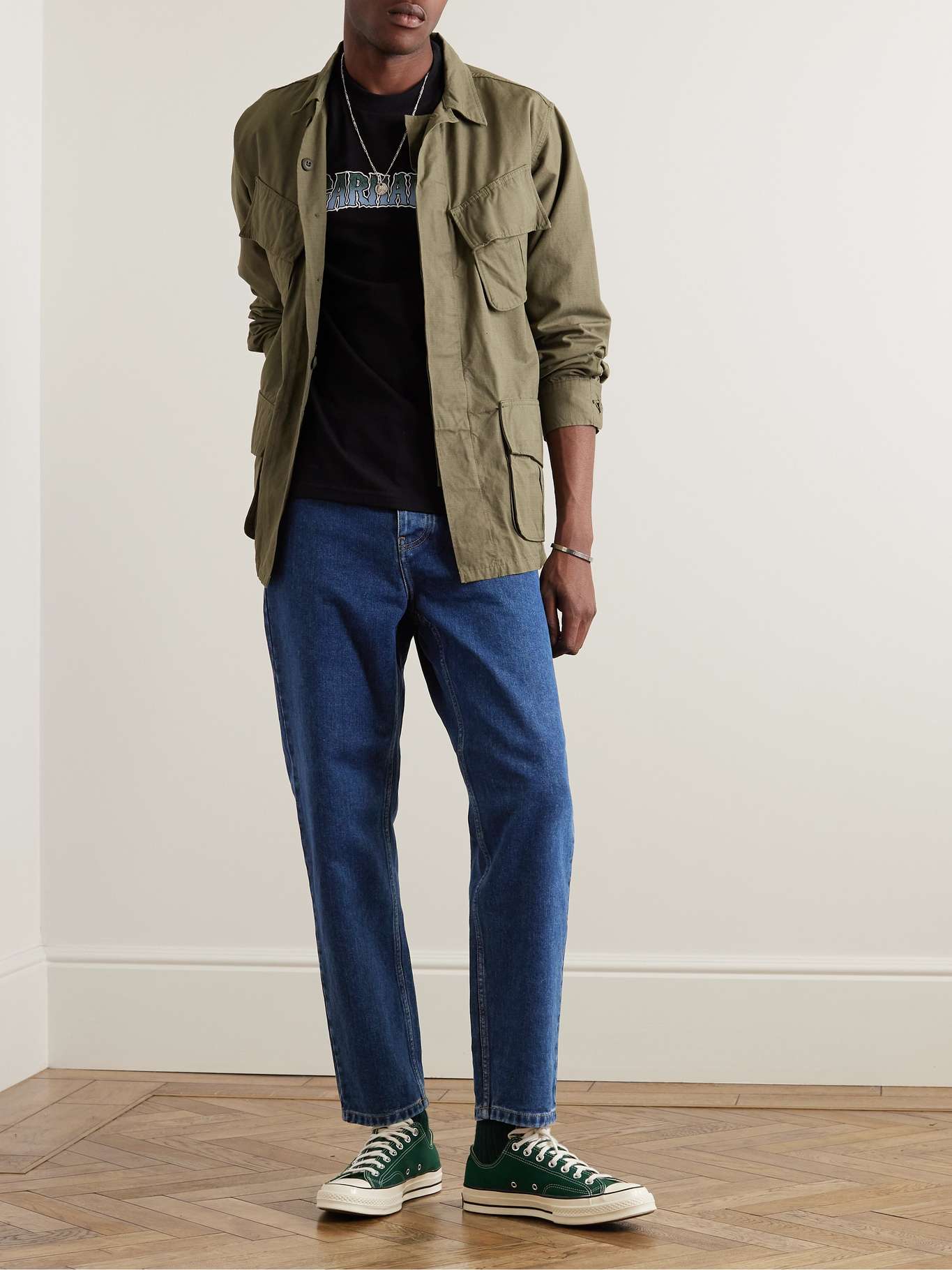 CARHARTT WIP Newel Tapered Logo-Appliquéd Jeans for Men | MR PORTER