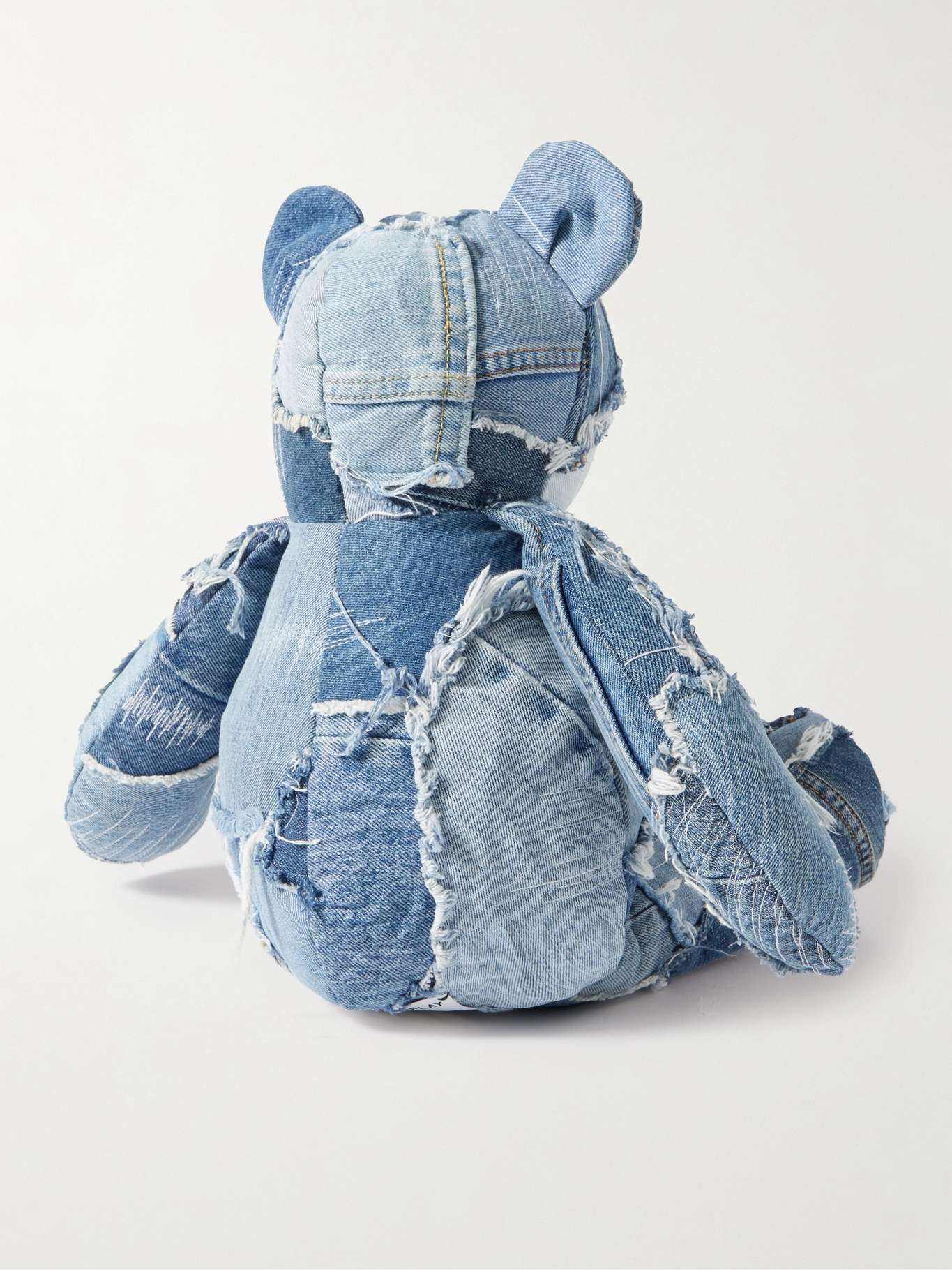 GALLERY DEPT. Patchwork Distressed Recycled-Denim Teddy Bear for Men ...