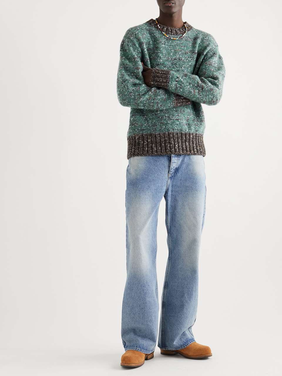 MANAAKI Koro Merino Wool-Blend Sweater for Men | MR PORTER