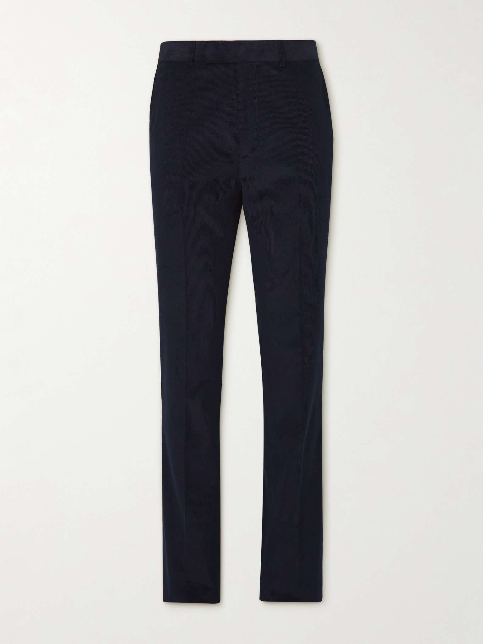 KINGSMAN Straight-Leg Cotton and Cashmere-Blend Corduroy Suit Trousers ...