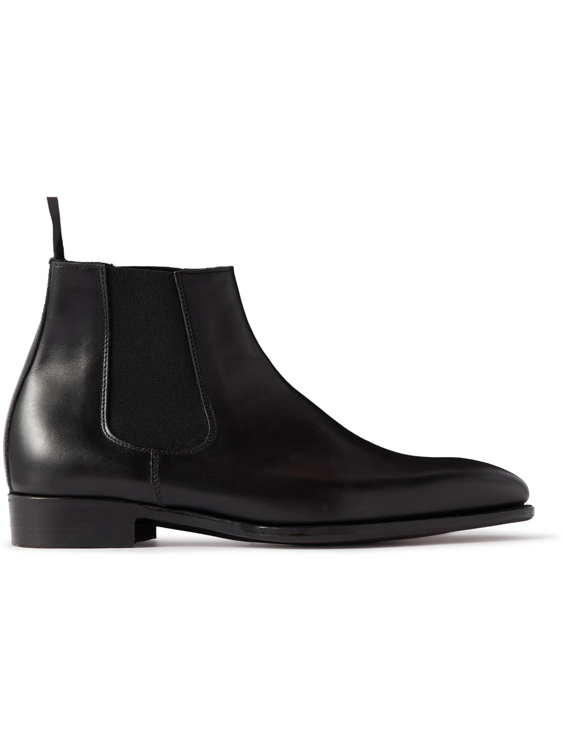 George Cleverley Jason Leather Chelsea Boots In Black | ModeSens