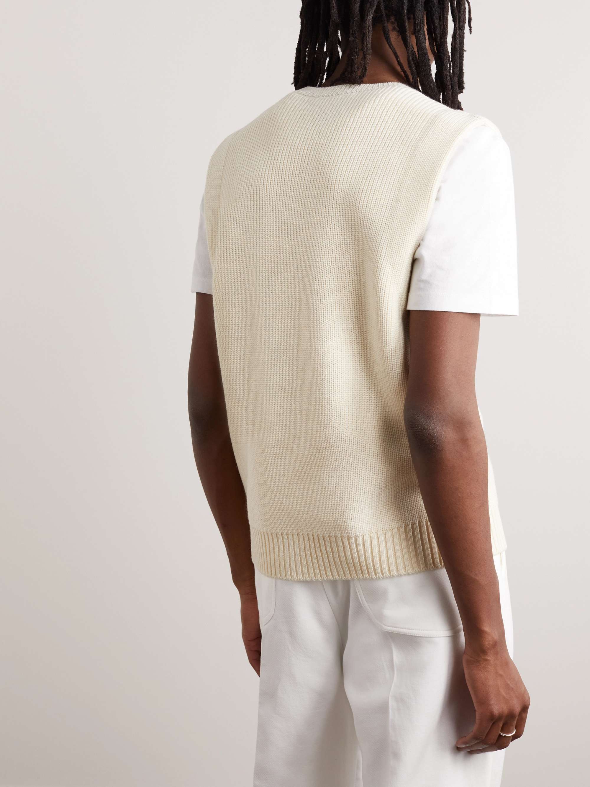 RÓHE Ribbed Wool Sweater Vest for Men | MR PORTER