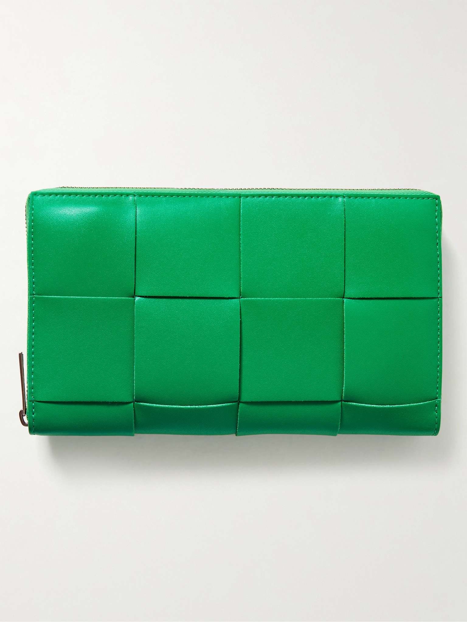 BOTTEGA VENETA Intrecciato Leather Zip-Around Wallet | MR PORTER