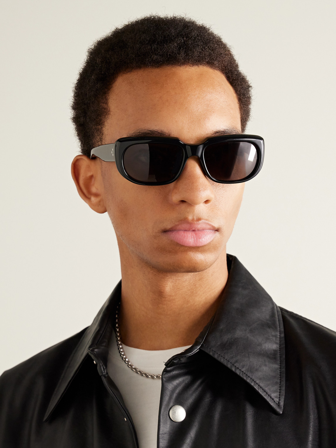 Jacques Marie Mage Sartet Rectangular-Frame Acete Sunglasses | Smart Closet