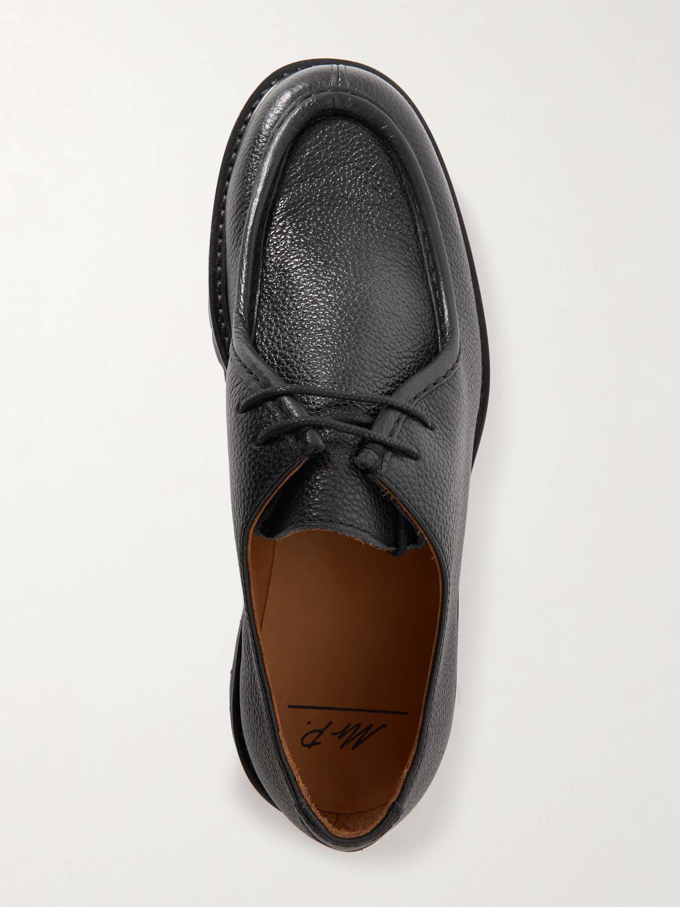 MR P. Jacques Pebble-Grain Leather Derby Shoes for Men | MR PORTER