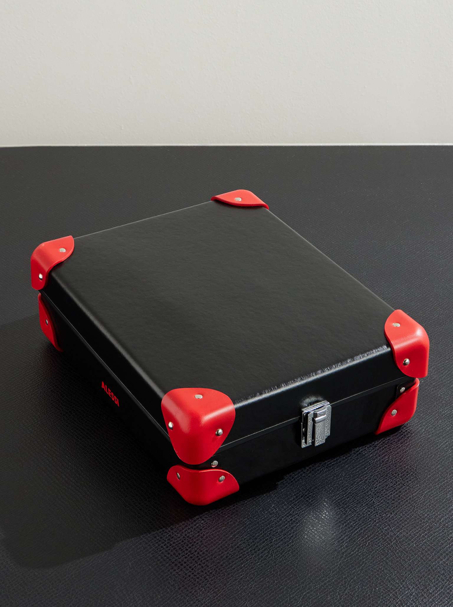 GLOBE-TROTTER + Alessi Leather-Trimmed Stainless Steel Cocktail Set for ...