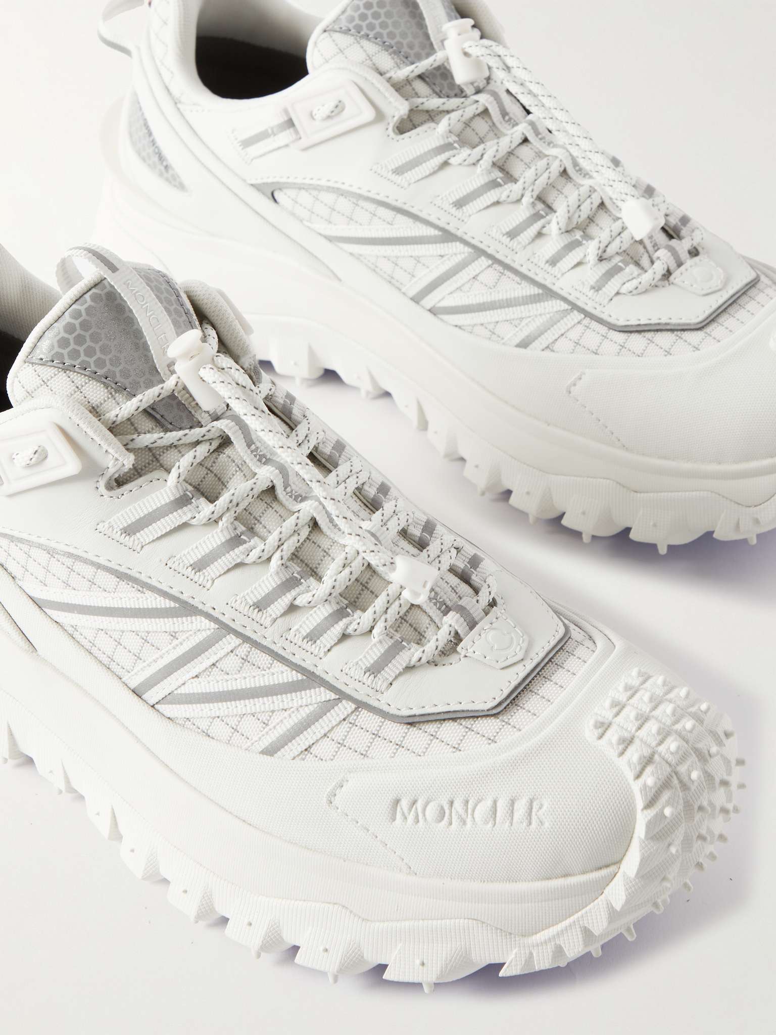MONCLER Trailgrip GTX Leather-Trimmed Mesh and Canvas Sneakers for Men ...
