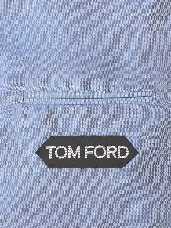 TOM FORD Atticus Double-Breasted Mohair and Wool-Blend Suit Jacket for ...