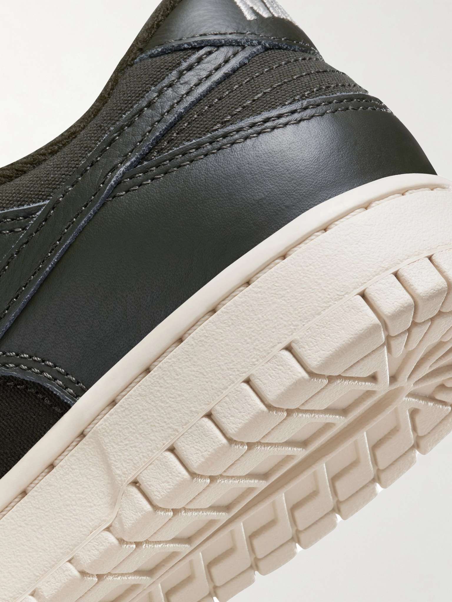 NIKE Dunk Low Retro PRM NBHD Leather-Trimmed Canvas Sneakers for Men ...