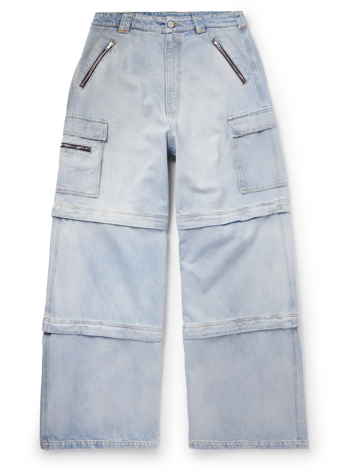 Vetements Transformer Wide-leg Convertible Jeans In Blue | ModeSens