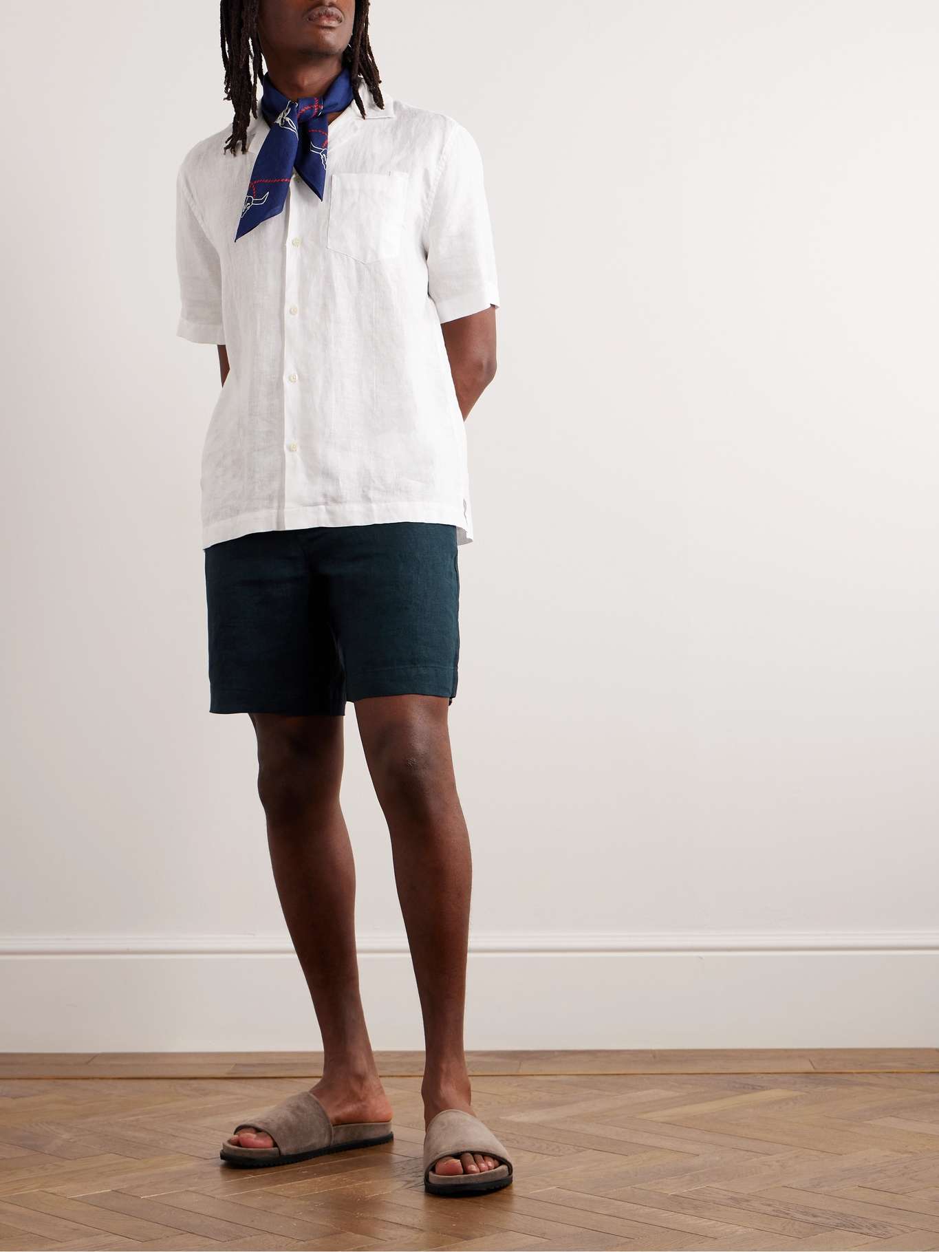 MR P. Straight-Leg Linen Bermuda Shorts for Men | MR PORTER