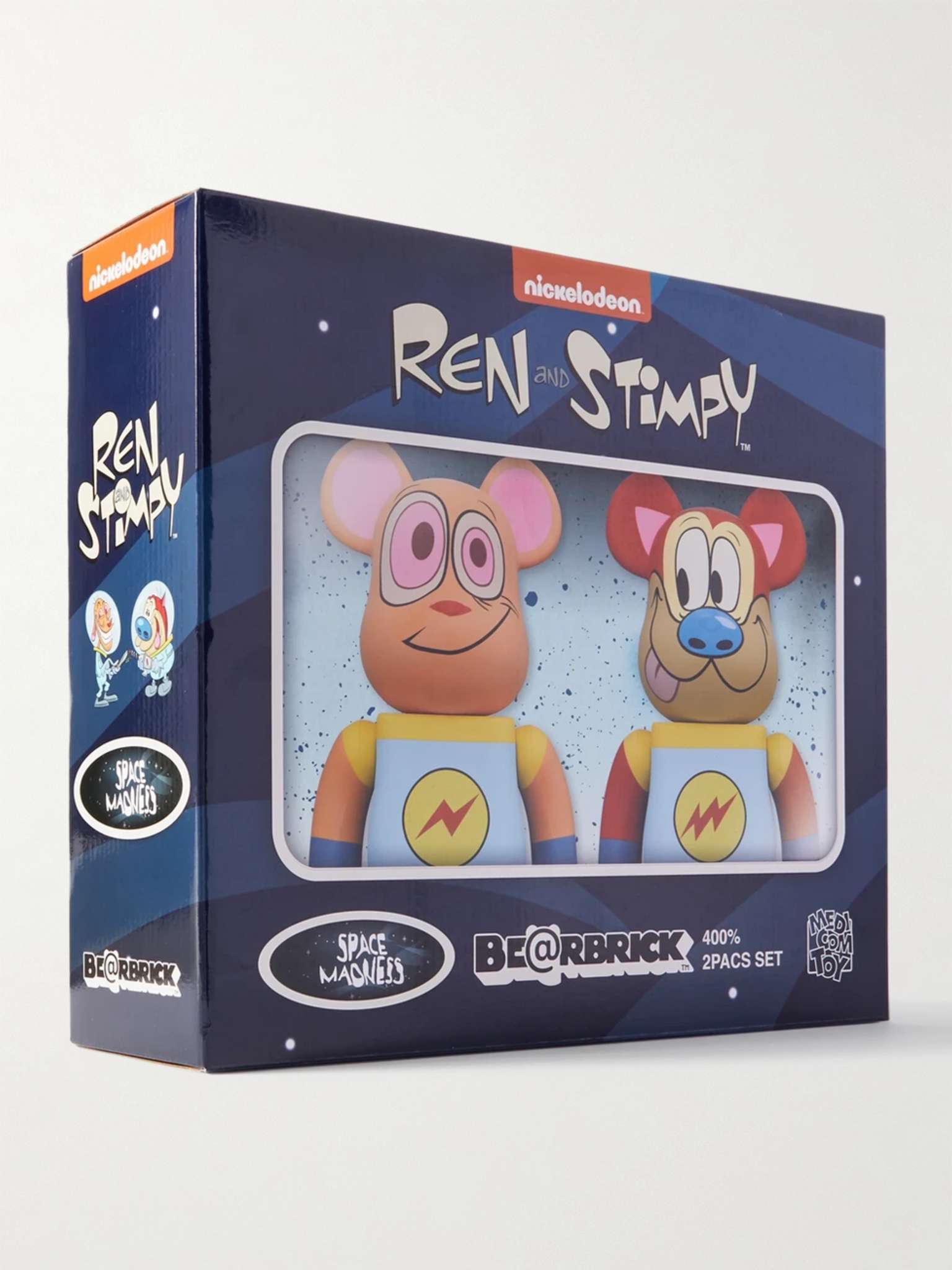 BE@RBRICK + Ren & Stimpy 400% Printed PVC Figurine Set for Men | MR PORTER