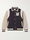 RHUDE Embroidered Canvas Varsity Jacket for Men | MR PORTER