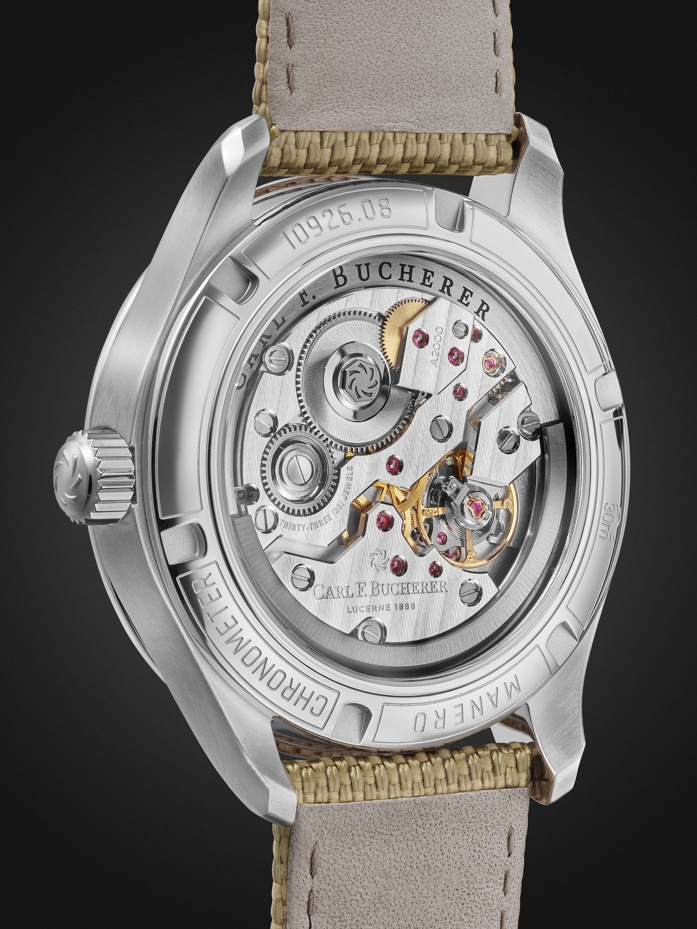 CARL F. BUCHERER Manero Peripheral BigDate Automatic 41.6mm Stainless ...