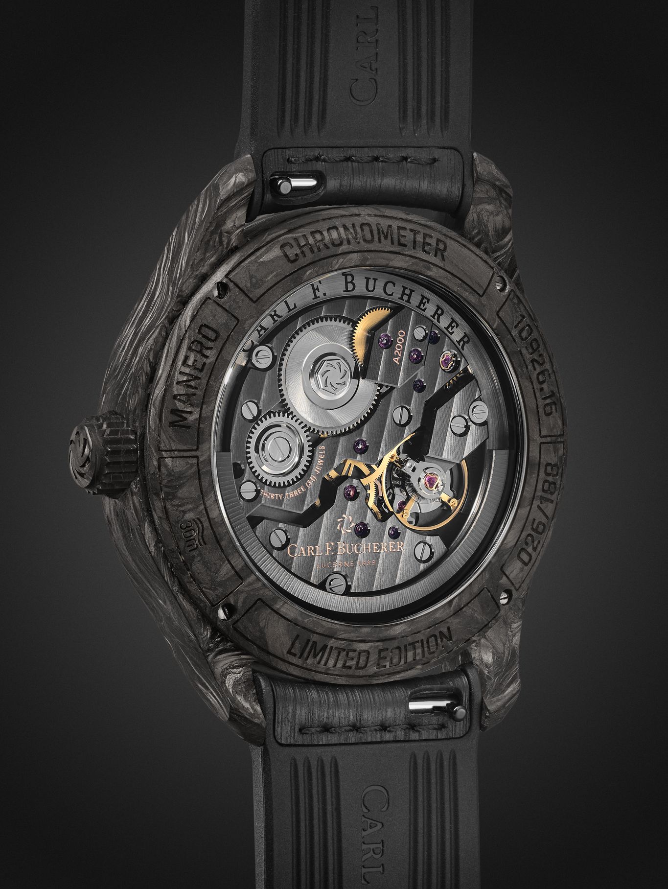 CARL F. BUCHERER Manero Peripheral BigDate Limited Edition Automatic 41 ...