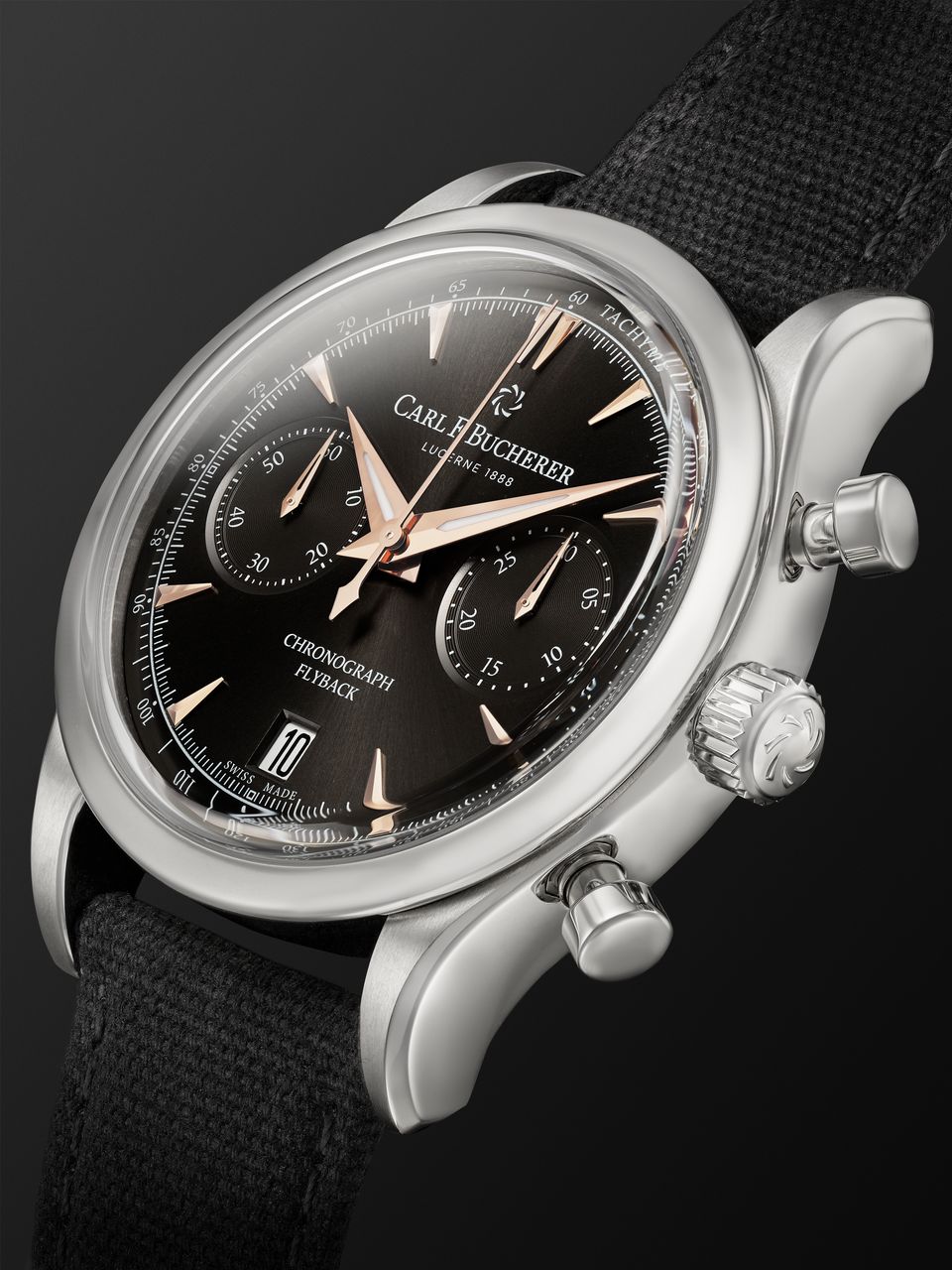 CARL F. BUCHERER Manero Flyback Automatic Chronograph 40mm Steel and ...