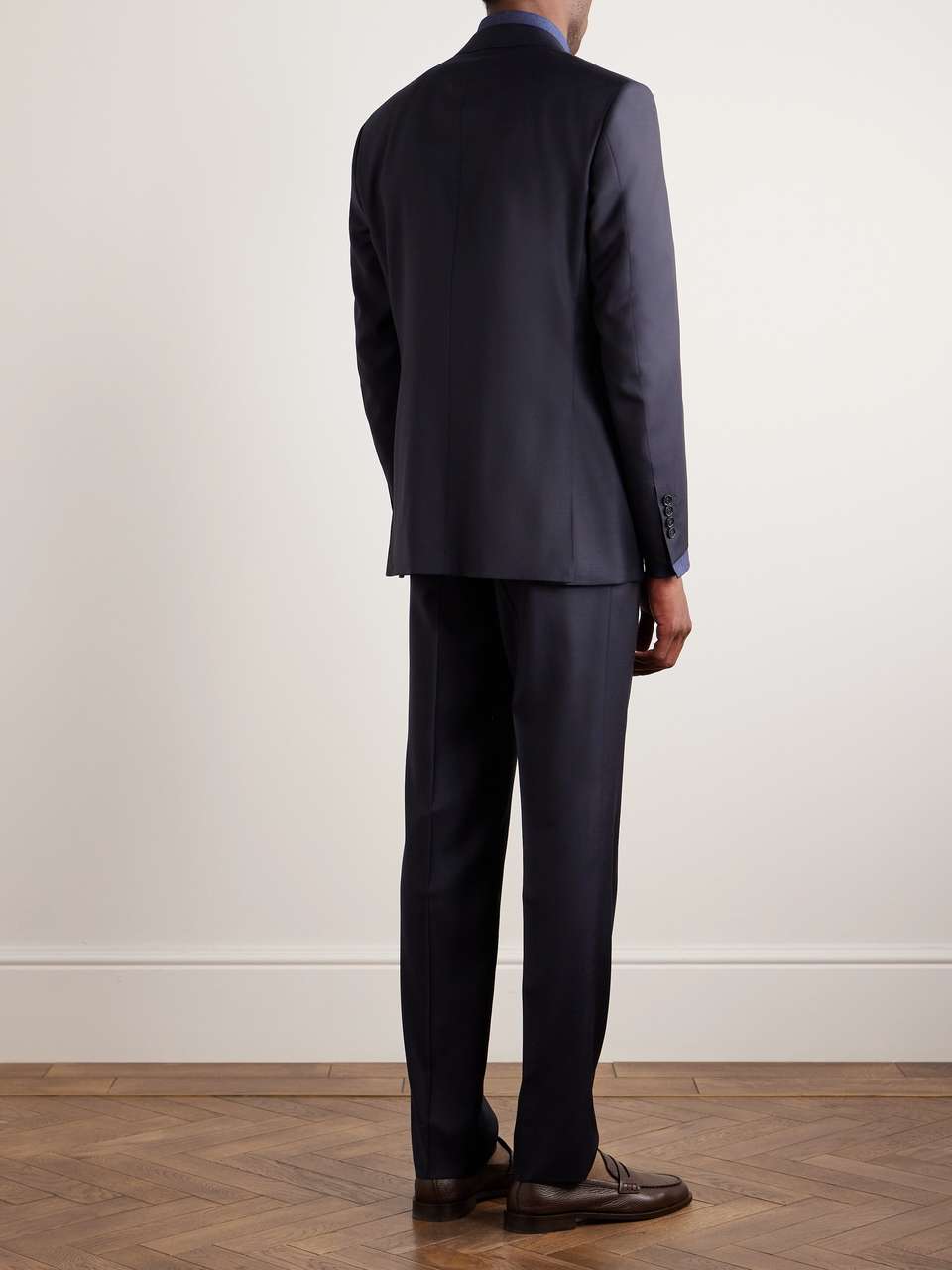 Navy Slim-Fit Wool Suit | CANALI | MR PORTER