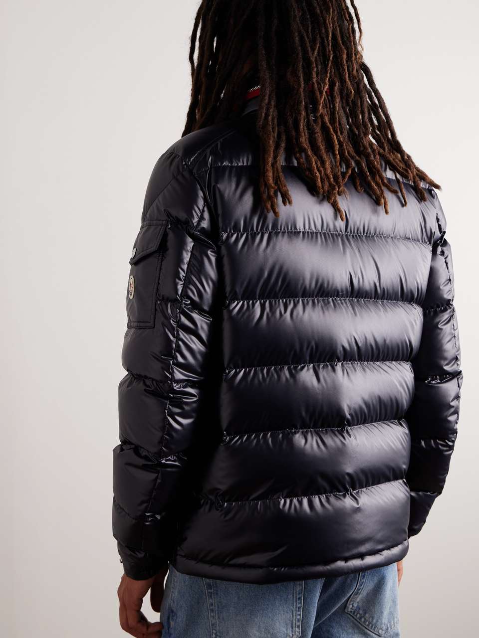 MONCLER Bourne Logo-Appliquéd Quilted Shell Down Jacket for Men | MR PORTER