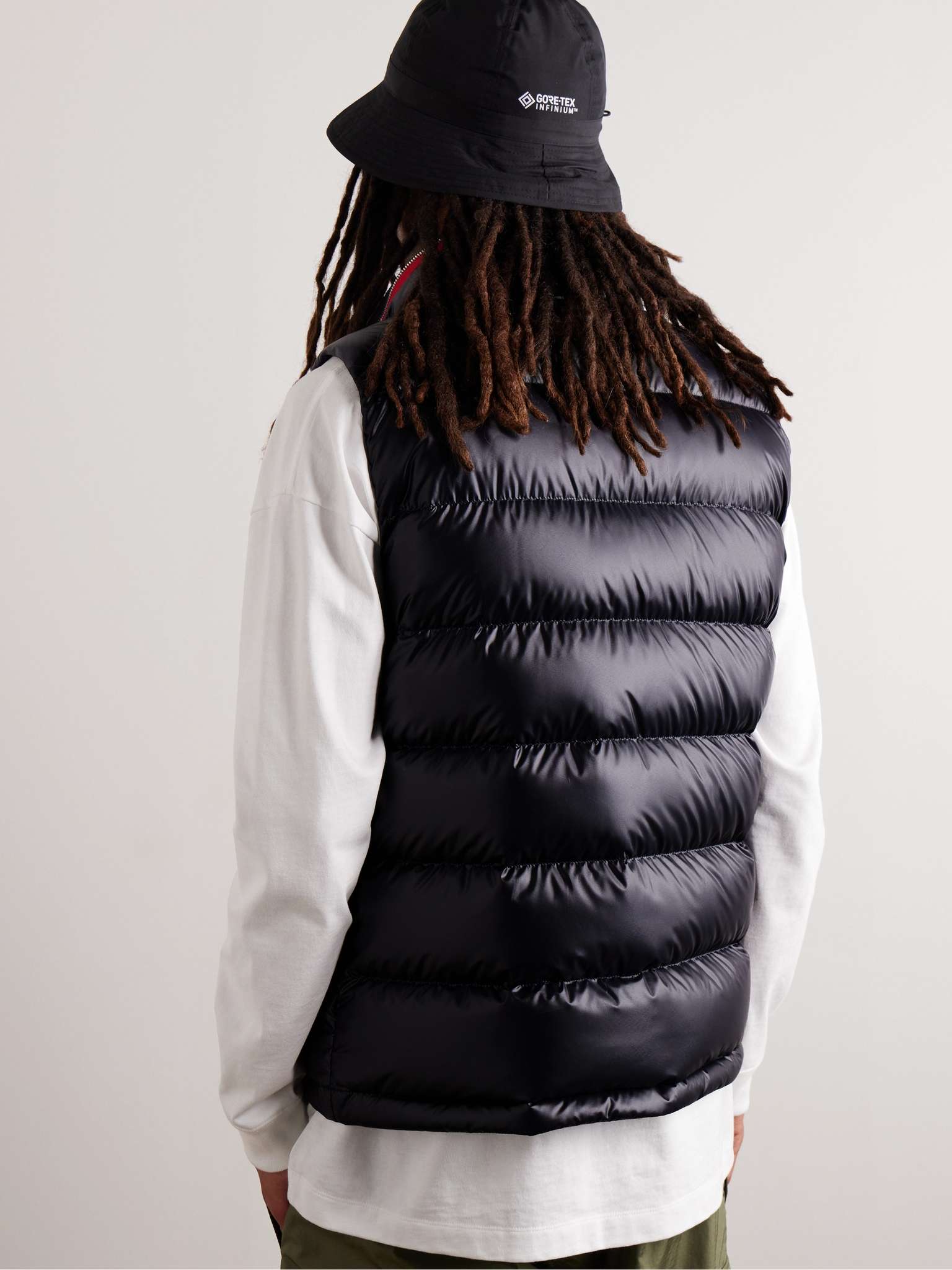 Navy Ouse Logo-Appliquéd Quilted Shell Down Gilet | MONCLER | MR PORTER