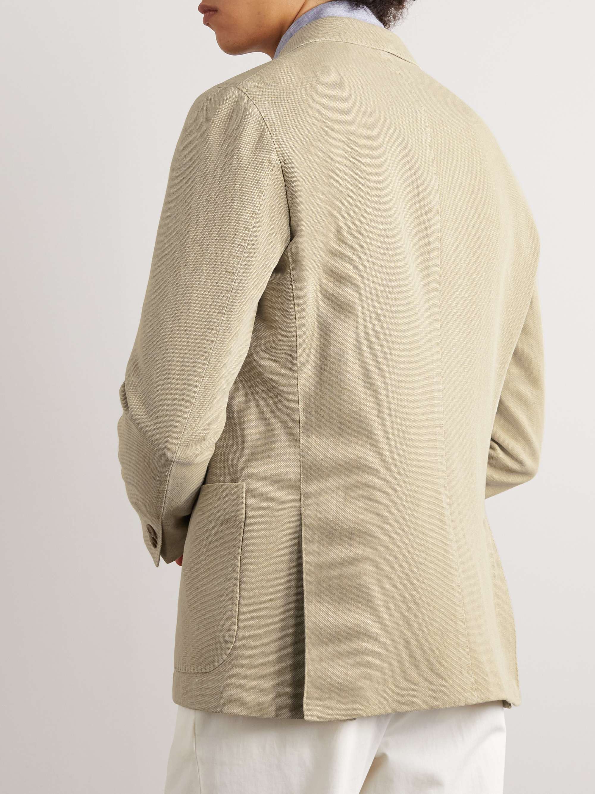 INCOTEX Slim-Fit Cotton and Ramie-Blend Blazer for Men | MR PORTER