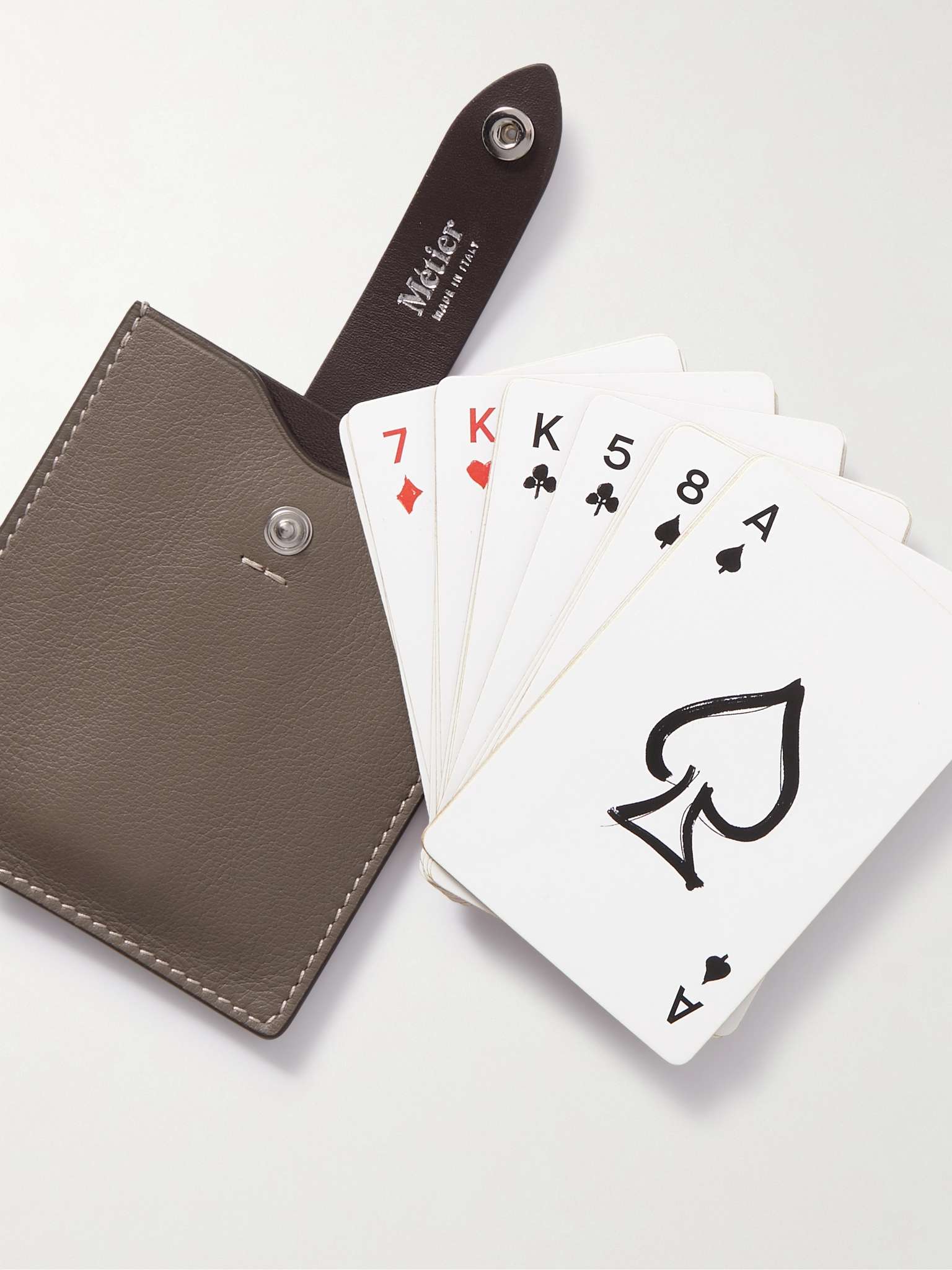 MÉTIER Full-Grain Leather Playing Cards Case for Men | MR PORTER